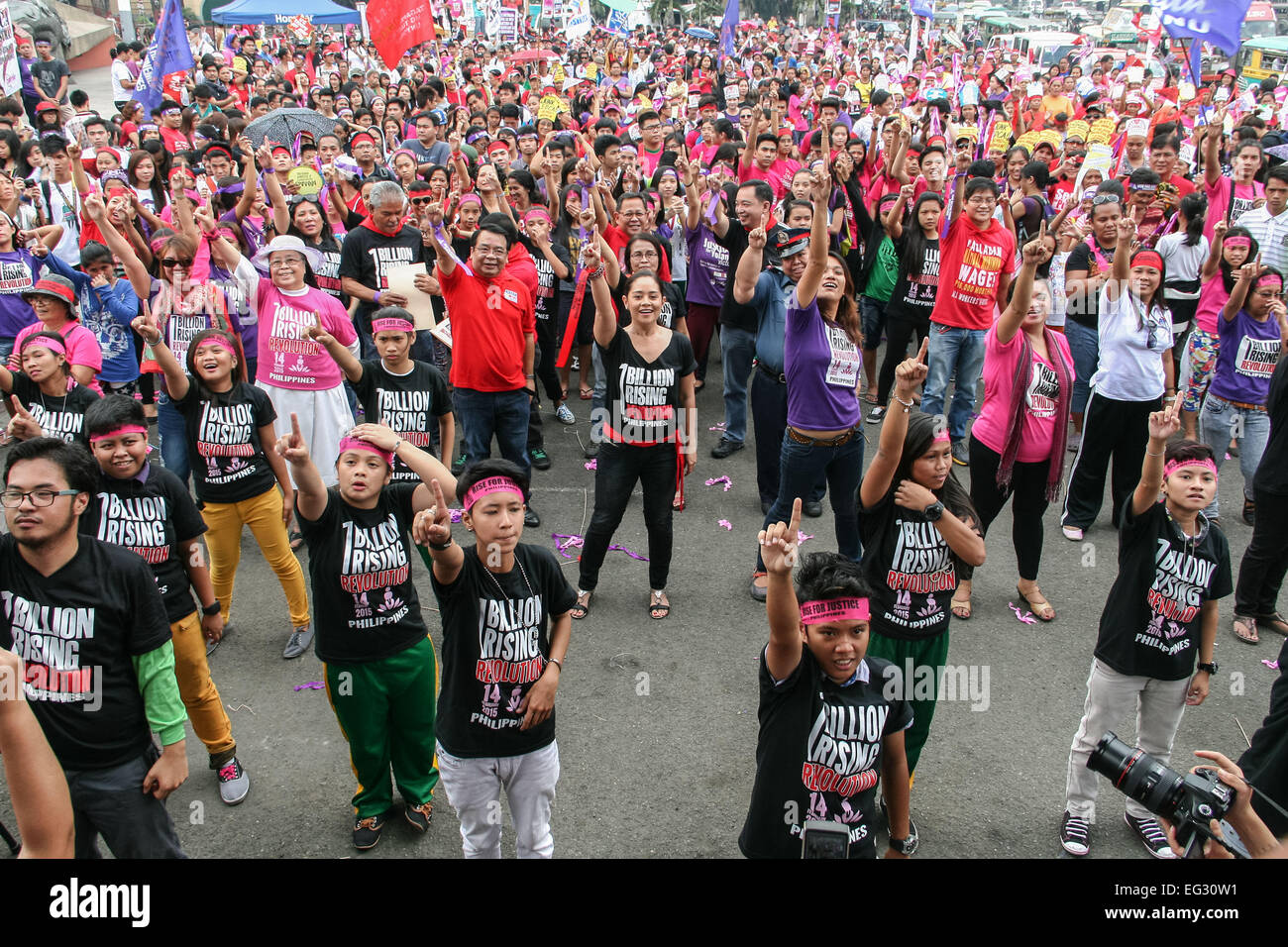 Manila, Philippines. 14th Feb, 2015. One Billion Rising Philippines ...