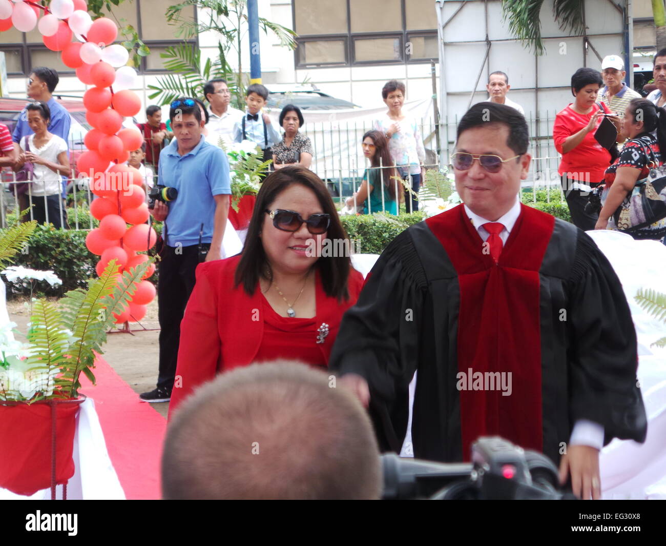 Iloilo City, Philippines. 14th Feb, 2015. 172 unwed couples availed the ...