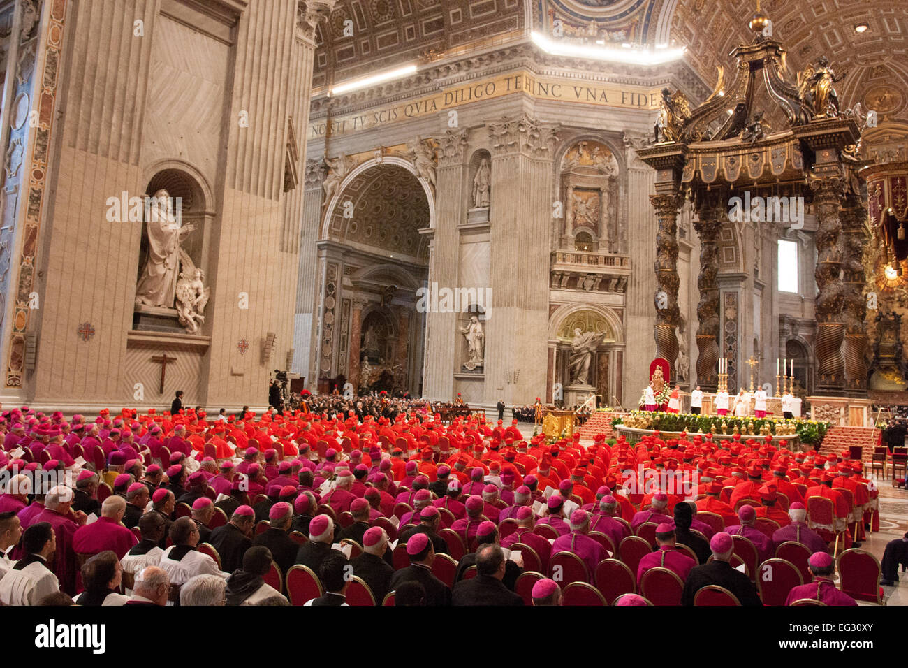 Vatican. 14th Feb, 2015. Consistory for the creation of new cardinals ...