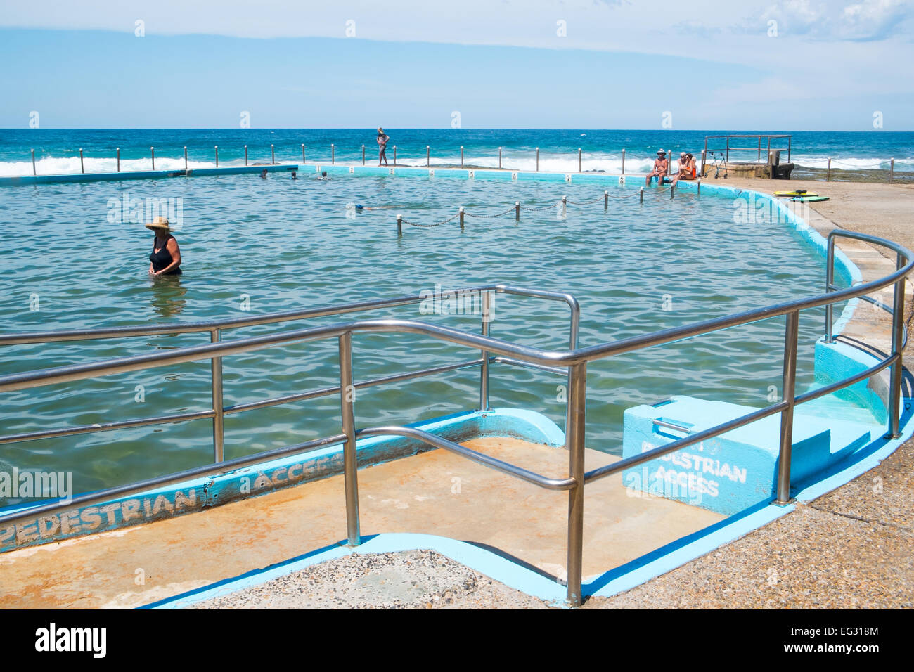 beach rockpool at Bilgola beach one of Sydney's famous northern beaches ...