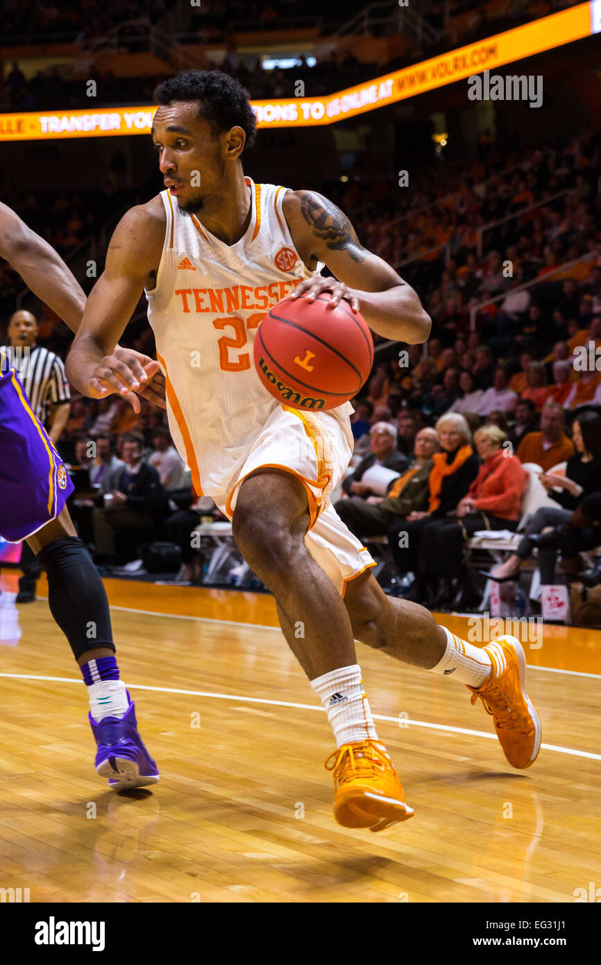 Knoxville, TN, USA. 14th Feb, 2015. Derek Reese #23 of the Tennessee ...