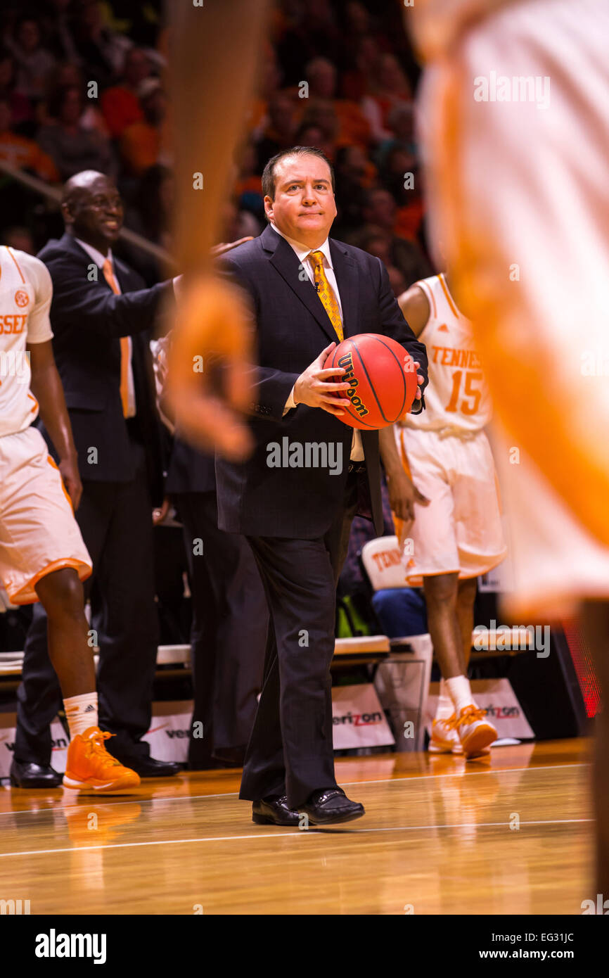Knoxville, TN, USA. 14th Feb, 2015. head coach Donnie Tyndall of the ...