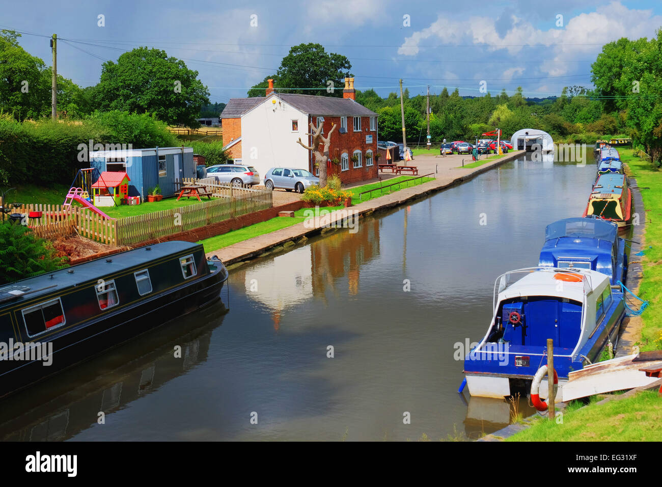 uk english canal Stock Photo - Alamy