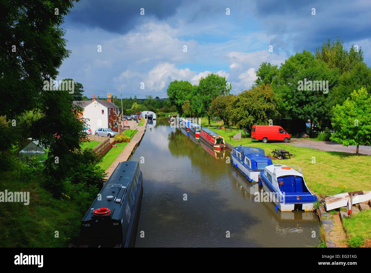uk english canal Stock Photo - Alamy