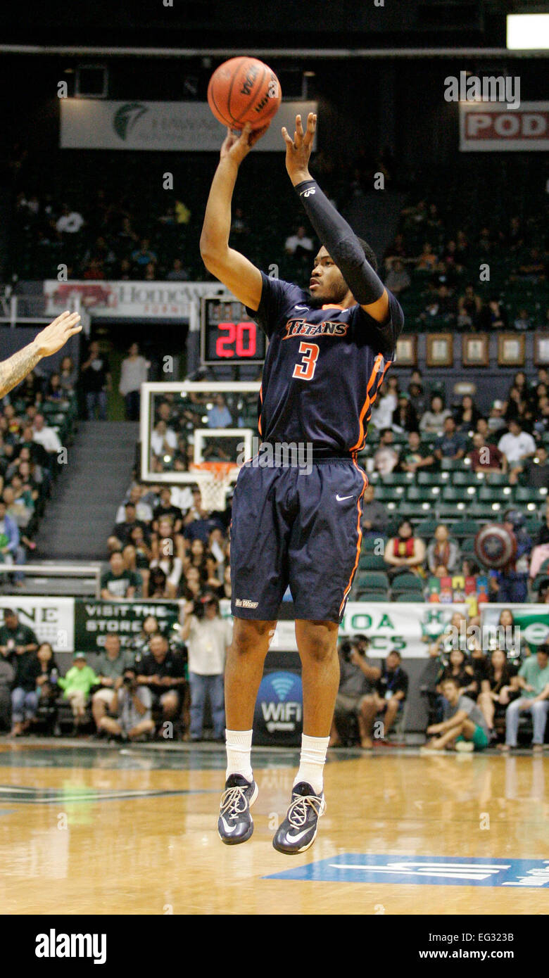 Honolulu, Hawaii, USA. 14th Feb, 2015. Cal State Fullerton Titans ...