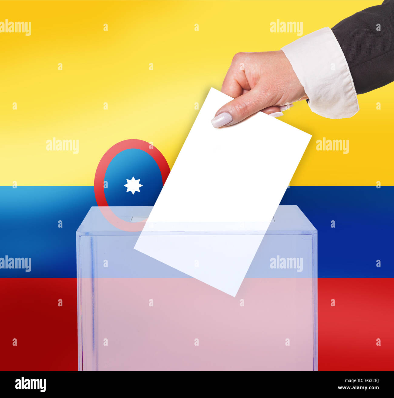 Colombia voting hi-res stock photography and images - Alamy