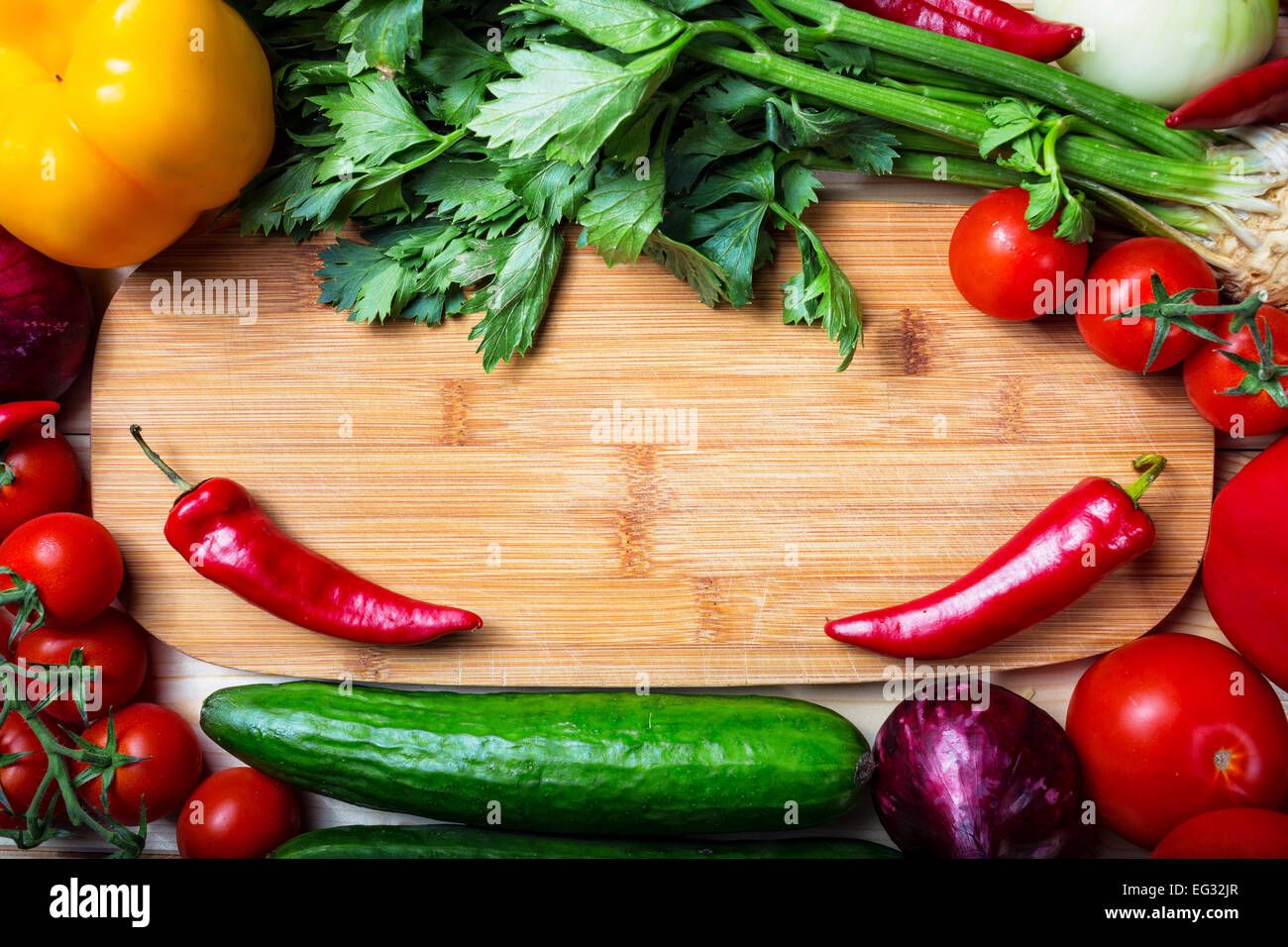 frame of vegetables Stock Photo - Alamy