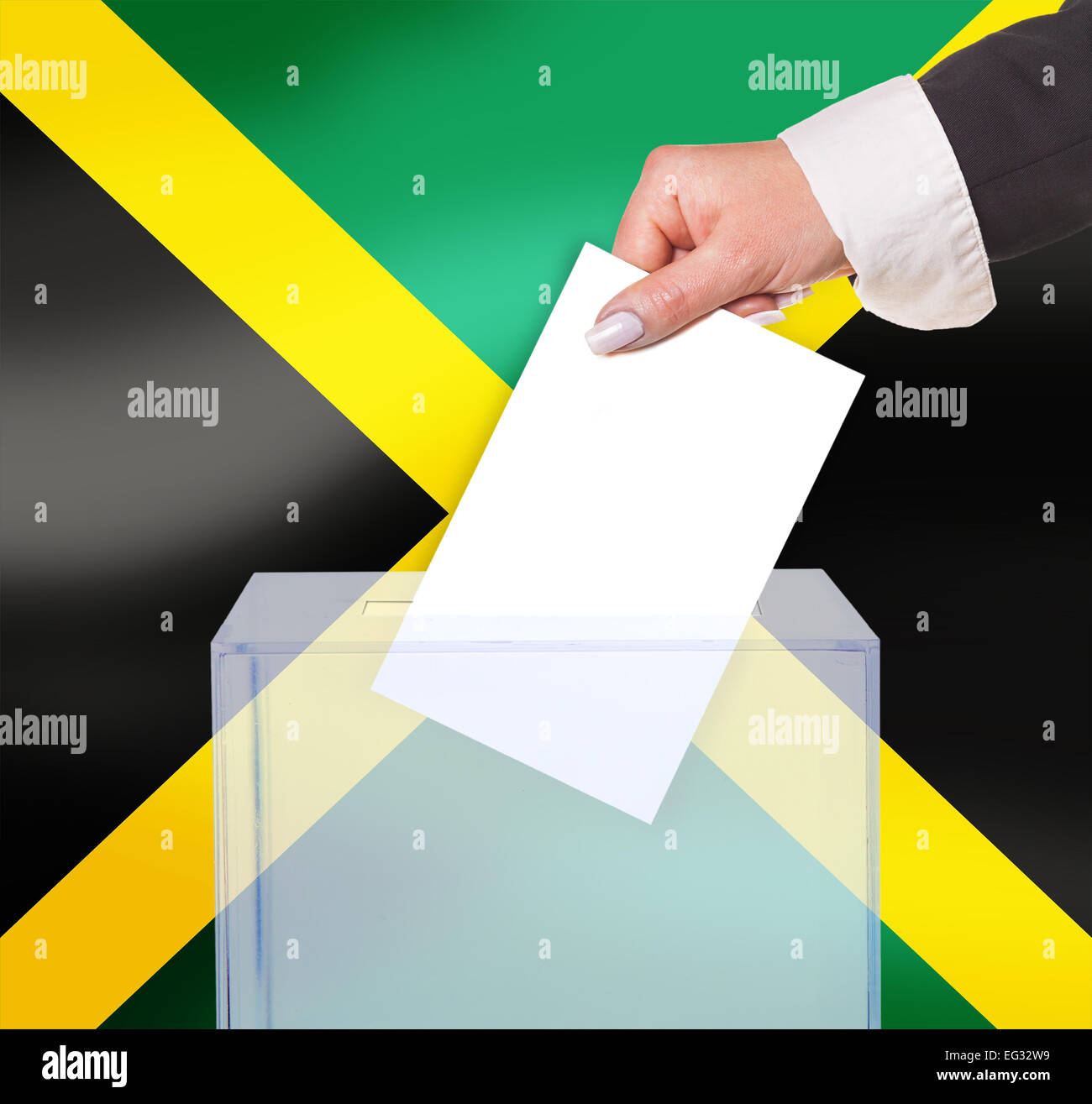Jamaica flag white background hi-res stock photography and images - Alamy