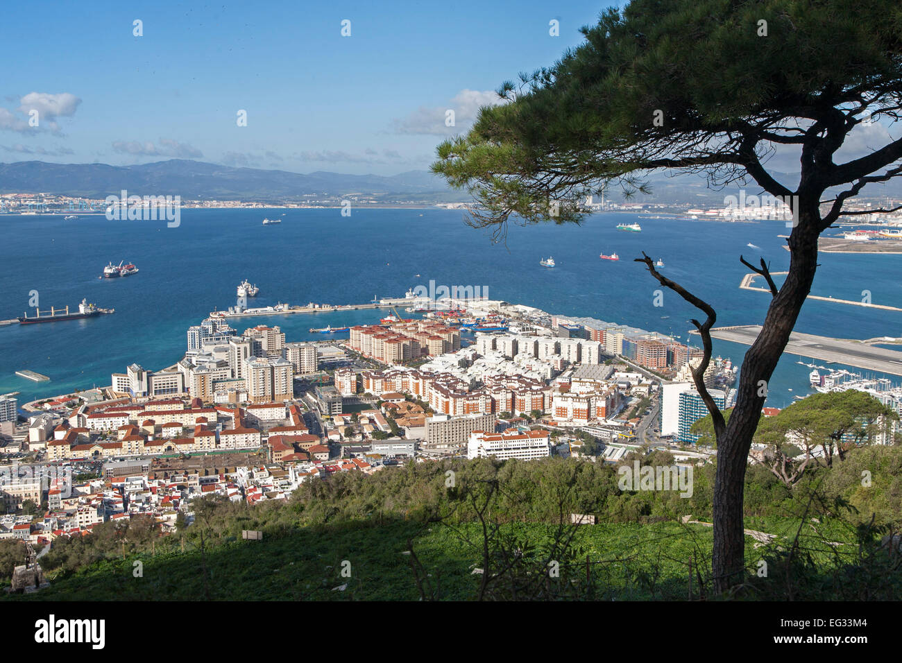 High density modern apartment block housing, Gibraltar, British ...