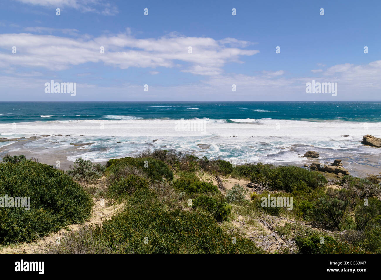 View of Cheviot beach from Cheviot Hill, Point Nepean National Park ...