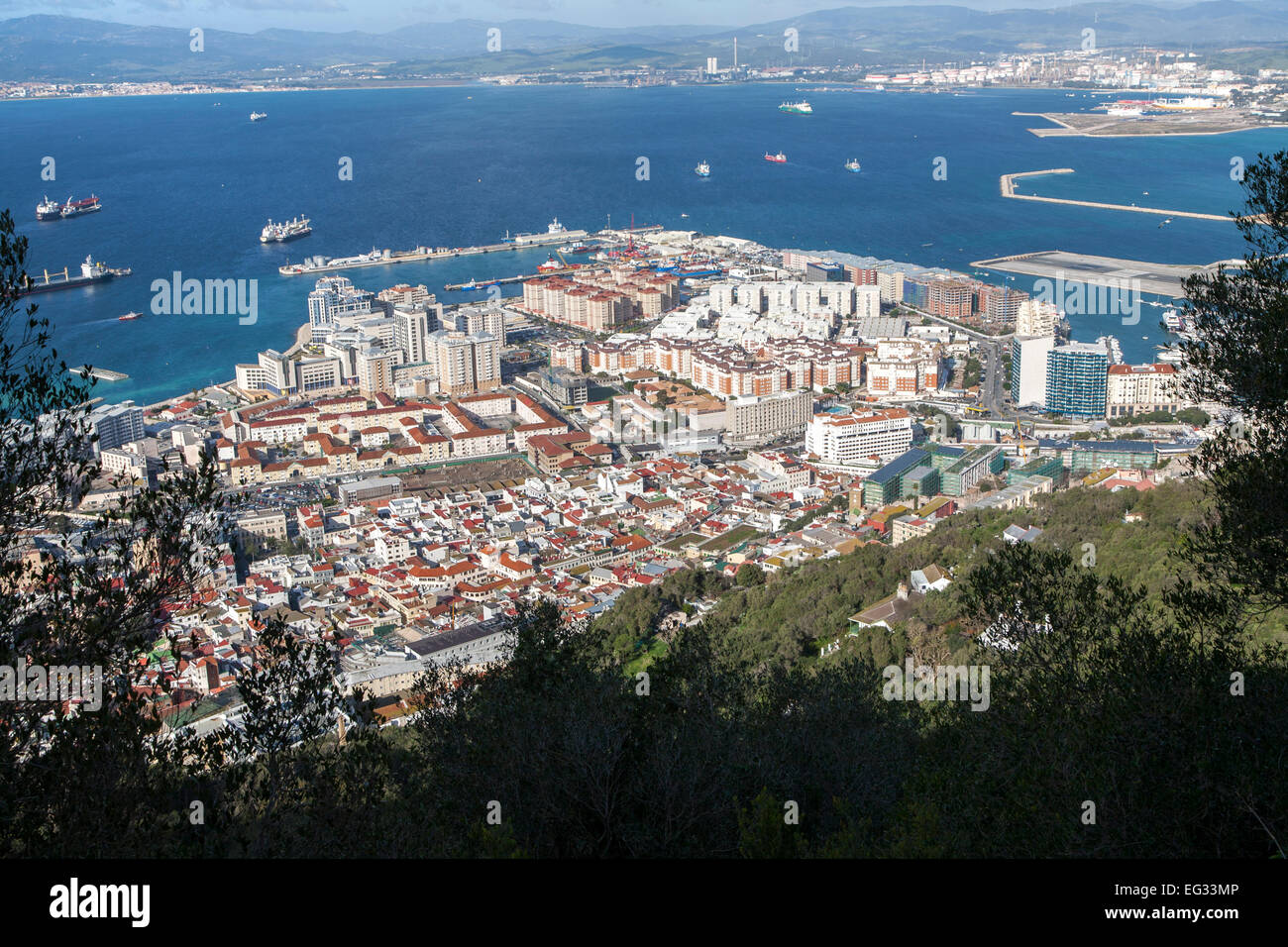 High density modern apartment block housing, Gibraltar, British ...