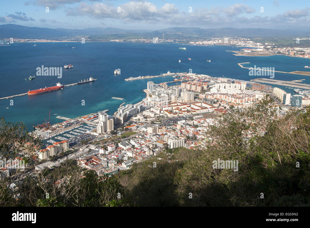 High density modern apartment block housing, Gibraltar, British ...