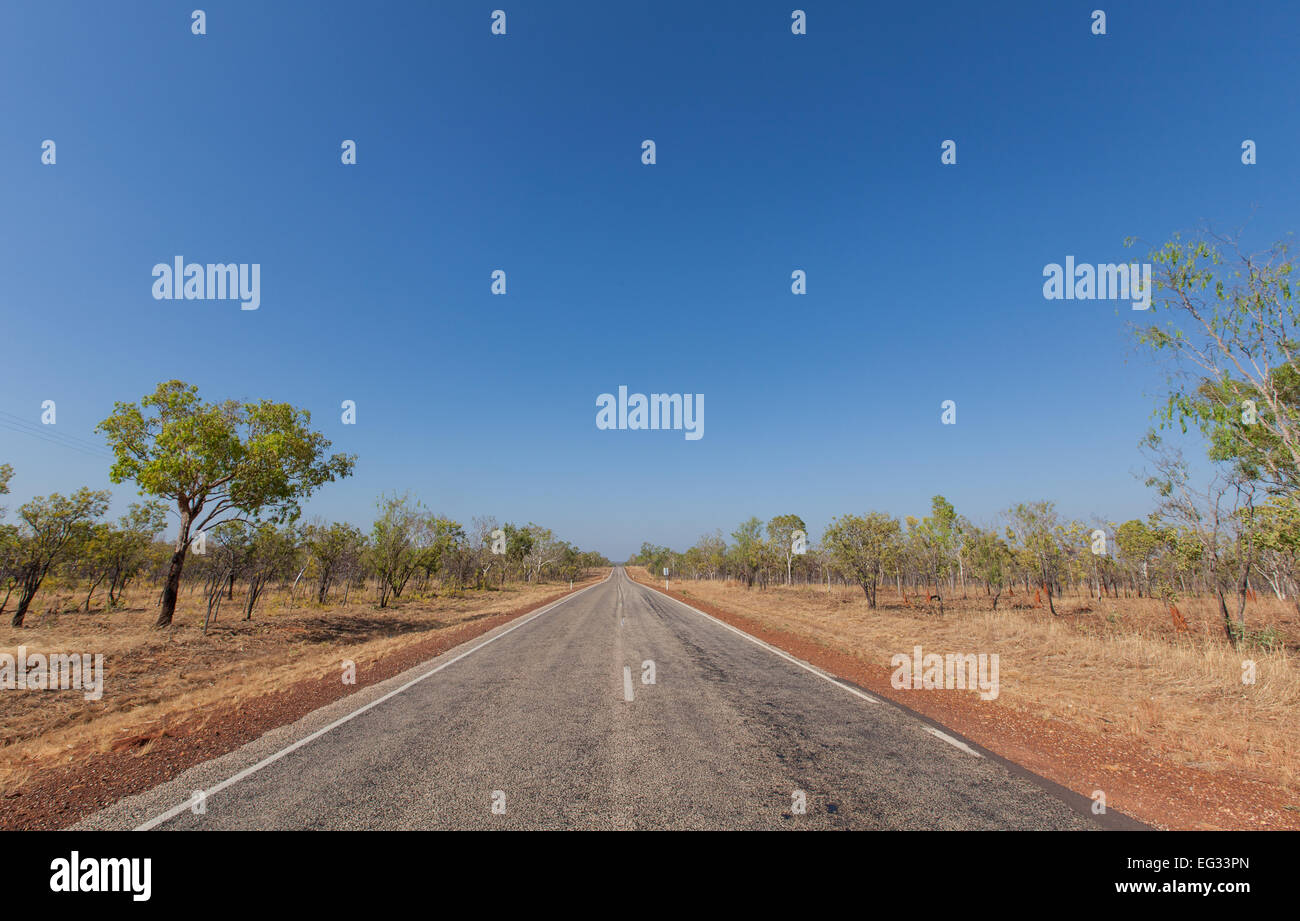 Sealed outback road, Northern Territory, Australia Stock Photo - Alamy