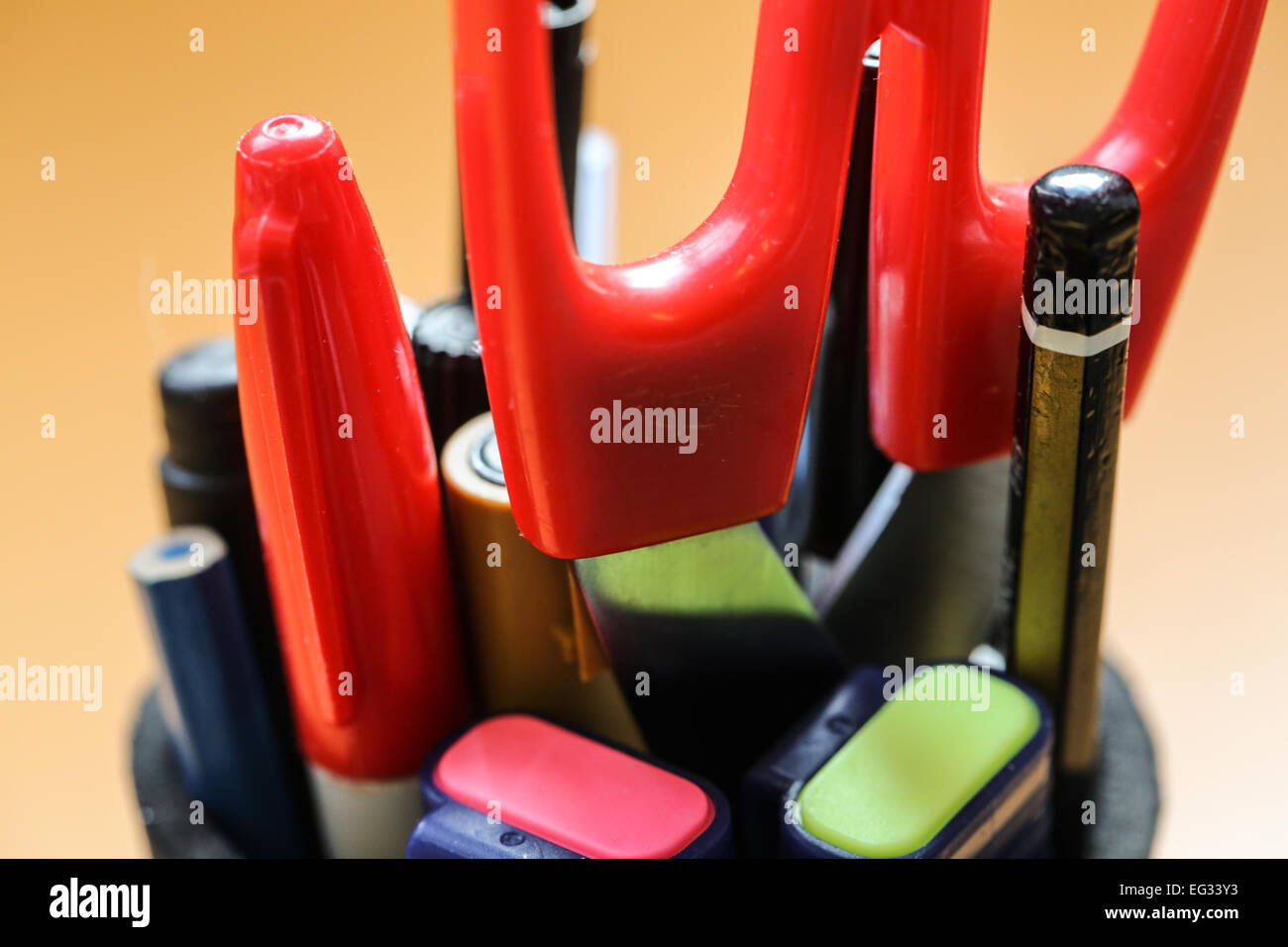An image of a stationary tidy Stock Photo - Alamy
