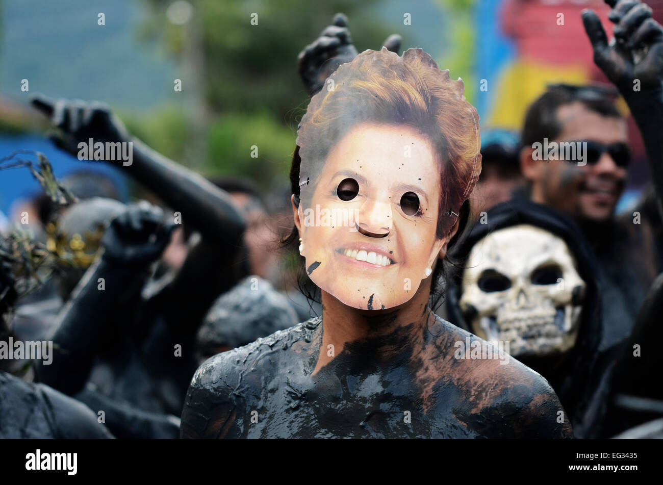 Rio de Janeiro, Brazil. 14th Feb, 2015. The traditional carnival group ...