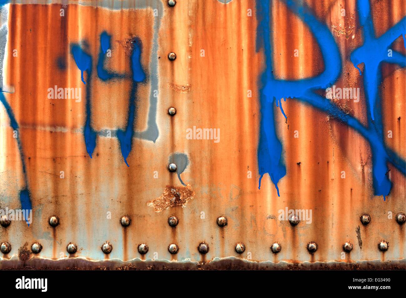 Old metal surface with graffiti Stock Photo - Alamy