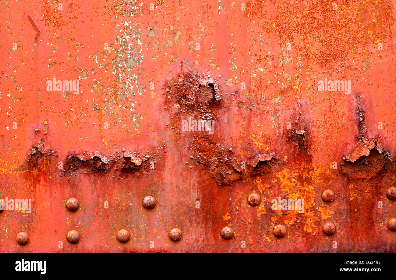 Rusty colors on old metal Stock Photo - Alamy