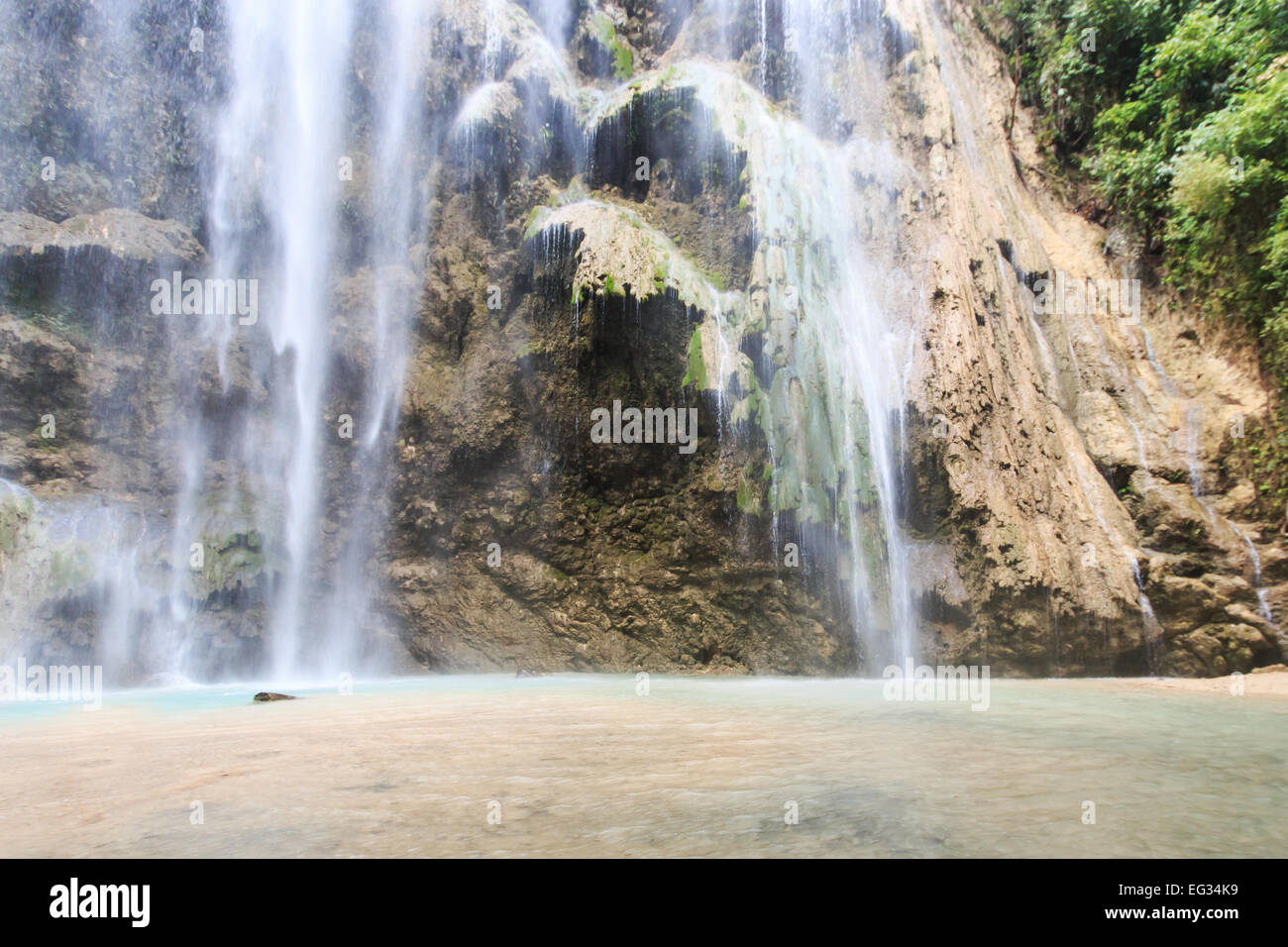 Tumalog waterfalls in Oslob, Philippines Stock Photo - Alamy