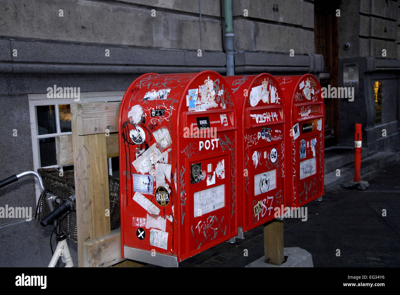 Copenhagen, Denmark. 15th Feb, 2015. Unknown person vandalised post ...