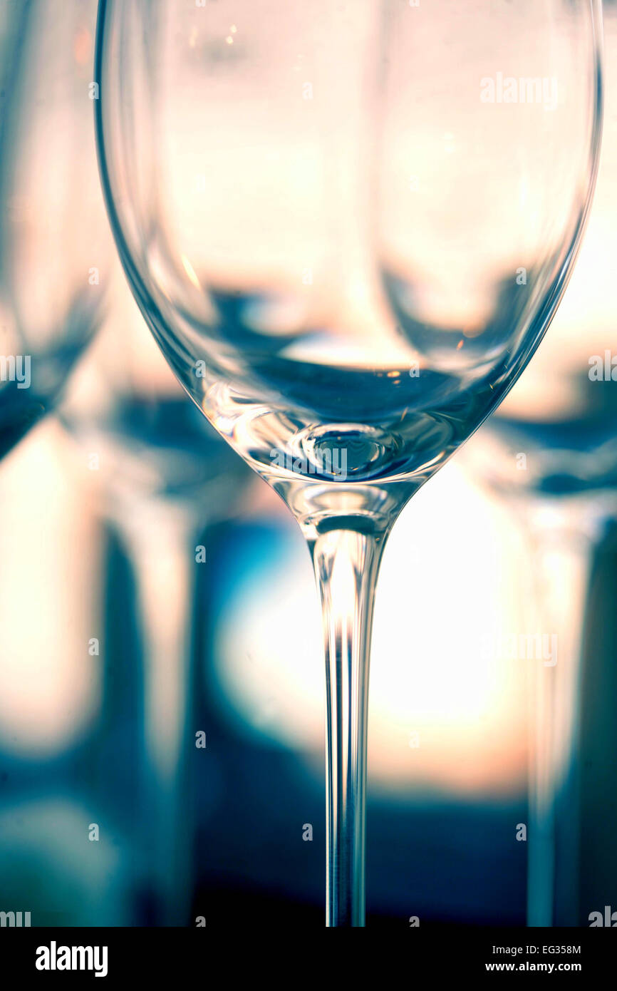 Empty wine glass Stock Photo - Alamy