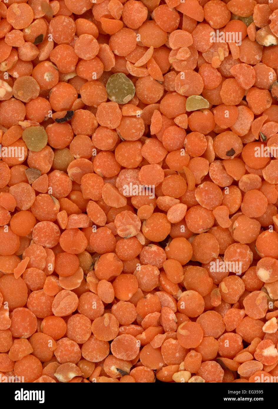 The close up of orange dried cracked peas Stock Photo - Alamy