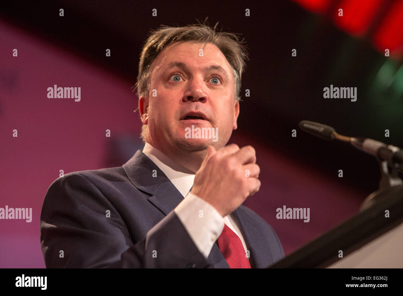 Ed Balls addresses the British Chambers of Commerce conference in ...