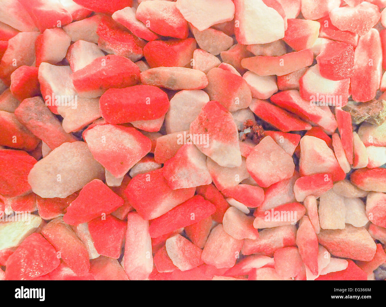 Red stones gravel texture useful as a background Stock Photo - Alamy