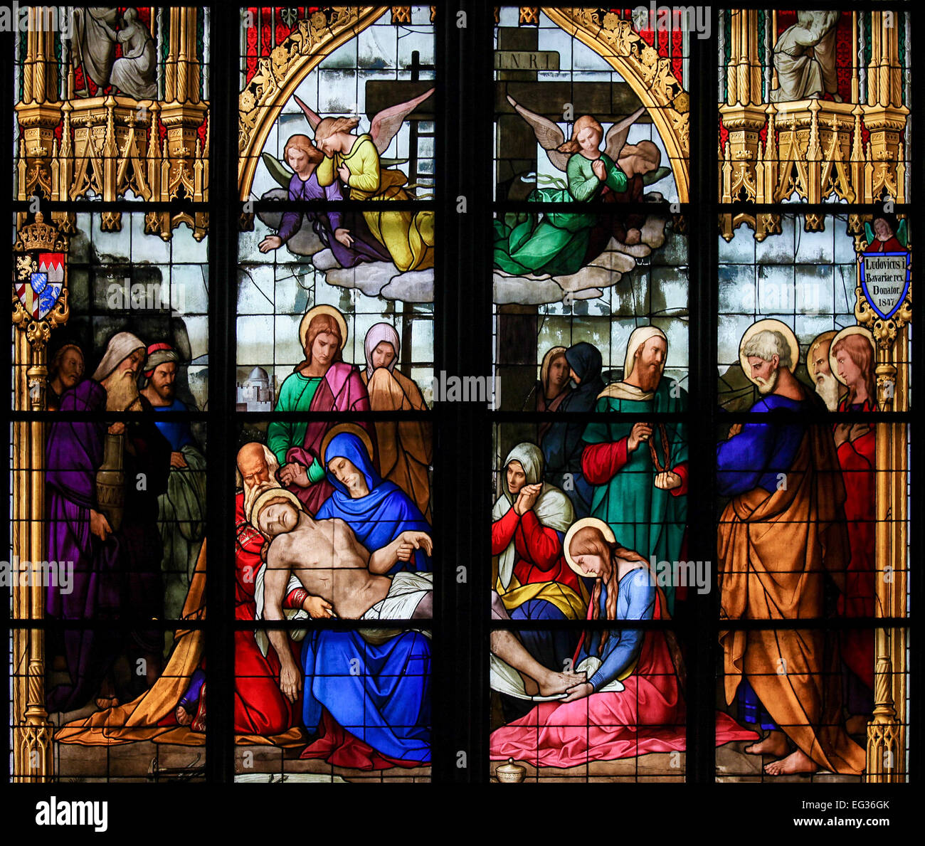Cologne cathedral window hi-res stock photography and images - Alamy
