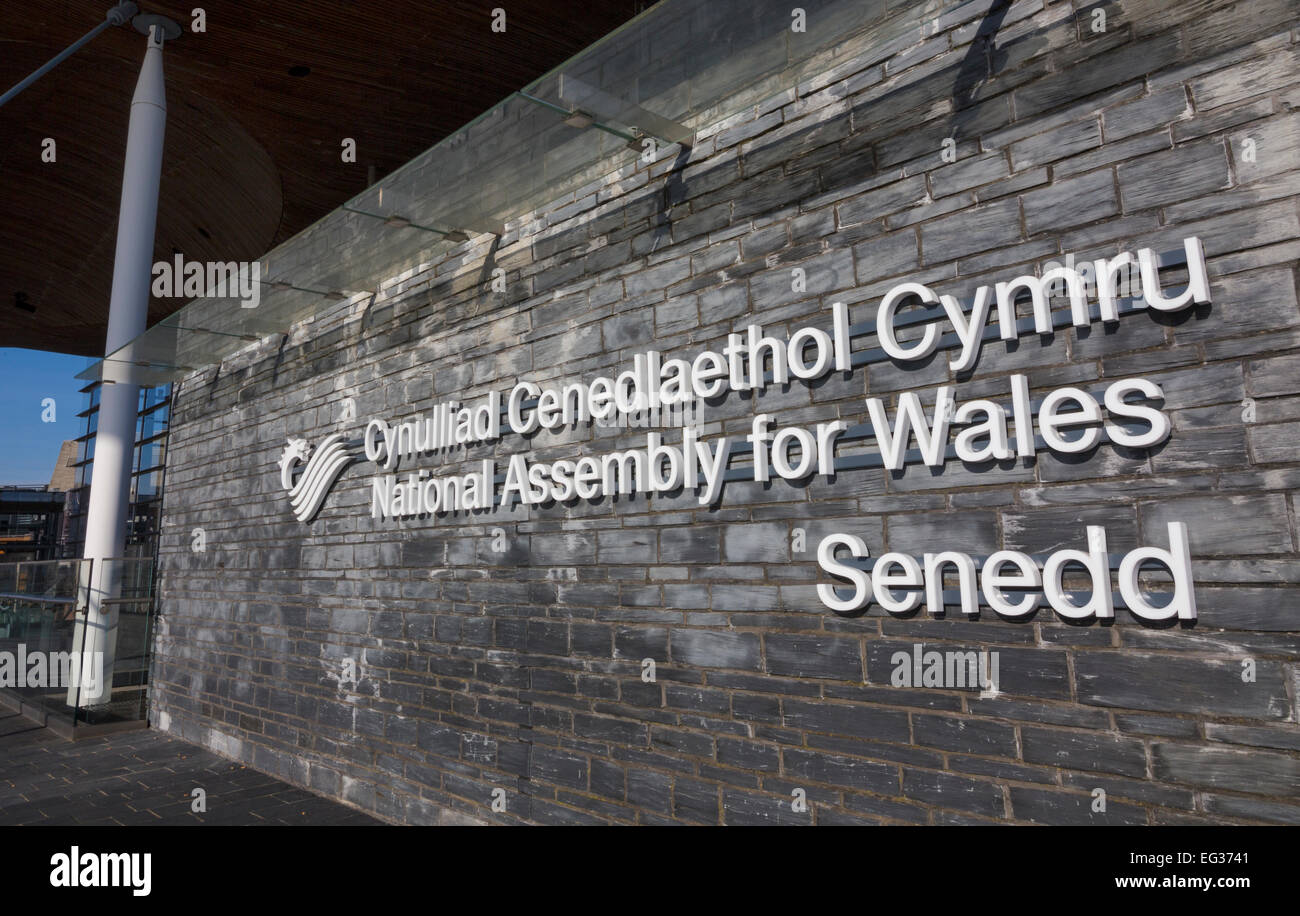 The Senedd, also known as the National Assembly building, Cardiff Bay ...