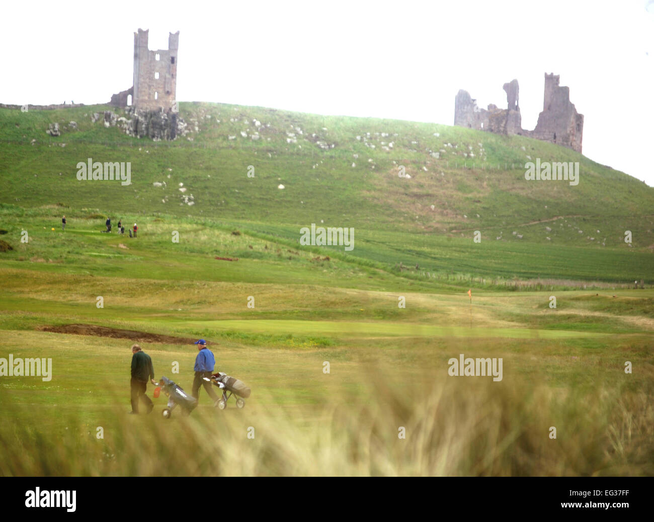 Dunstanburgh Castle Golf Course High Resolution Stock Photography and ...