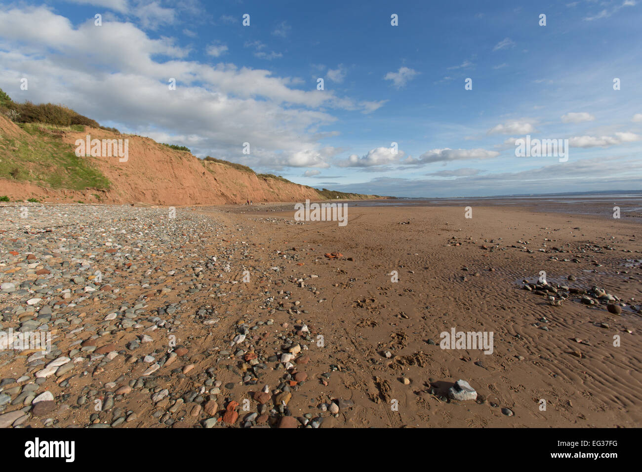 Area of Thurstaston, Wirral. Picturesque view of Thurstaston Beach and ...
