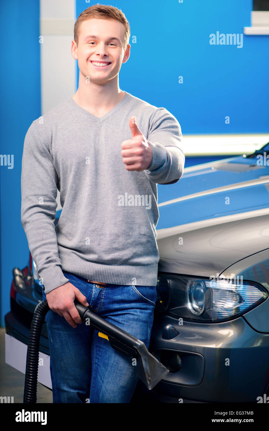 Man dusting car hi-res stock photography and images - Alamy