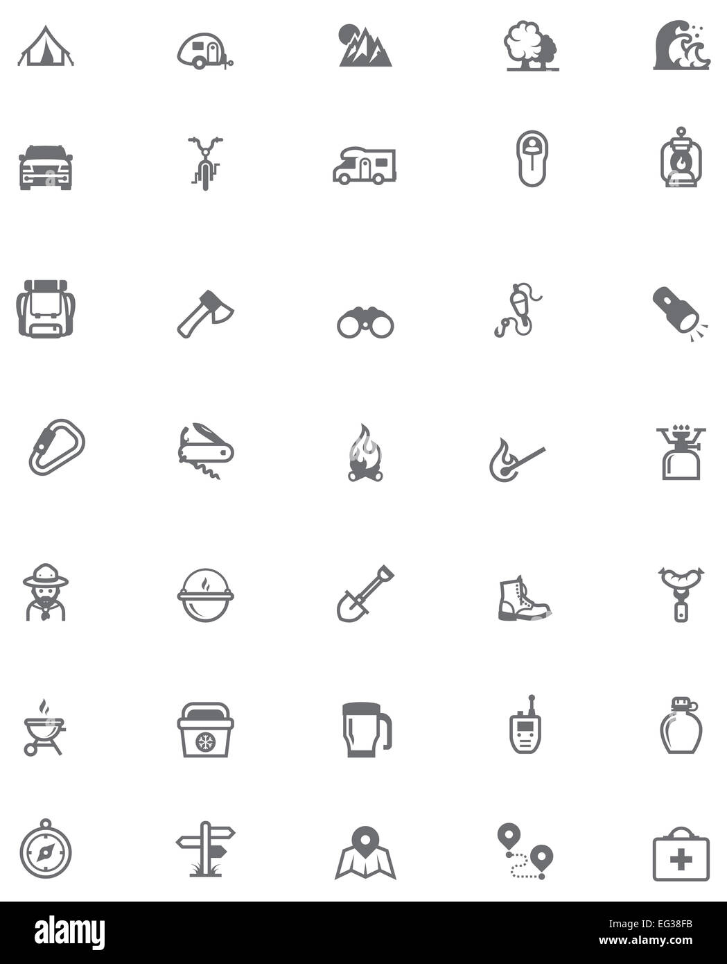 Flashlight icon sign set Cut Out Stock Images & Pictures - Alamy