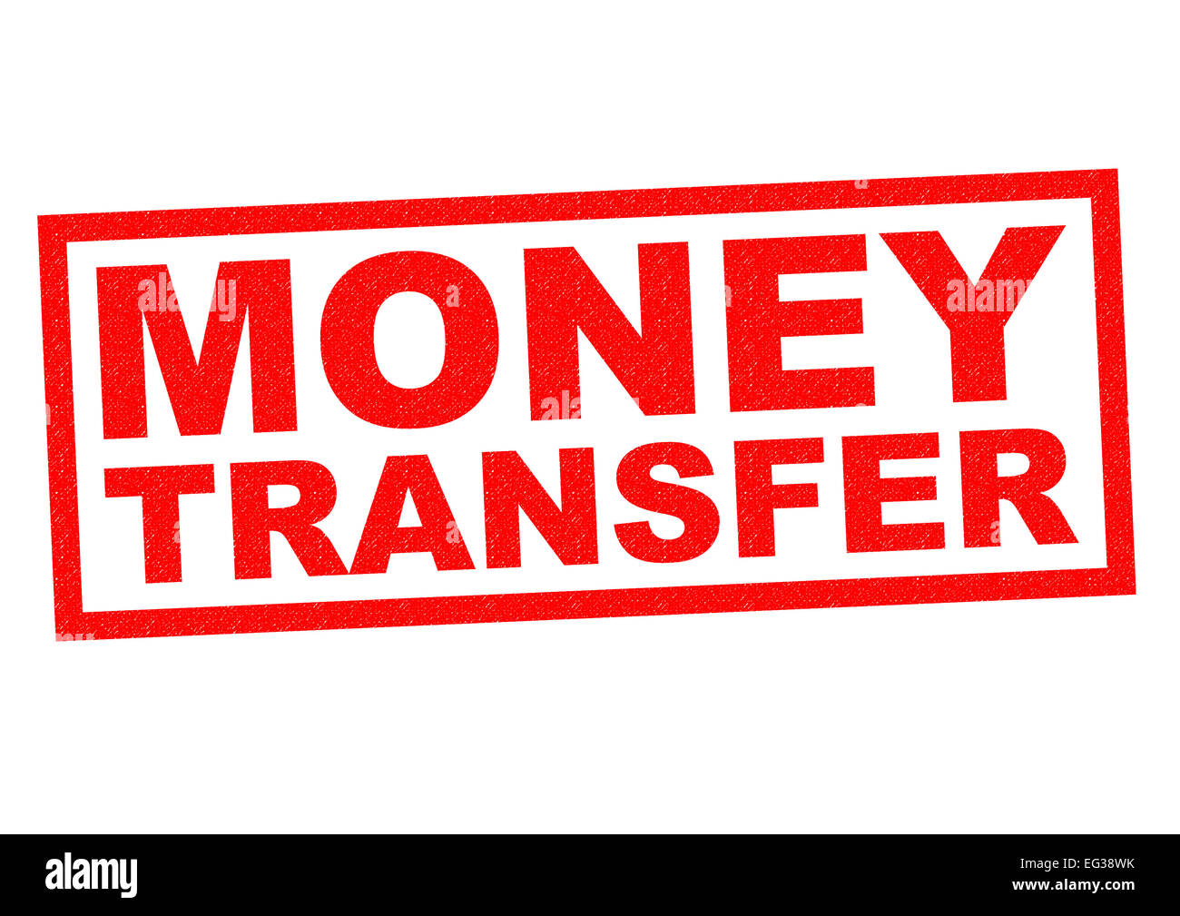 MONEY TRANSFER red Rubber Stamp over a white background Stock Photo - Alamy