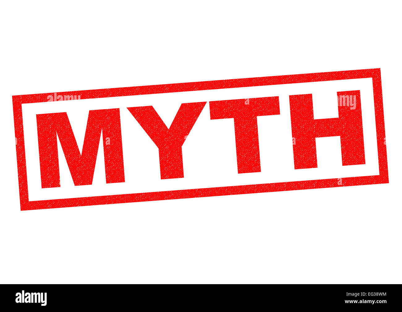 MYTH red Rubber Stamp over a white background Stock Photo - Alamy