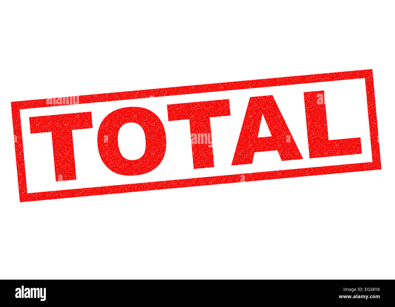TOTAL red Rubber Stamp over a white background Stock Photo - Alamy