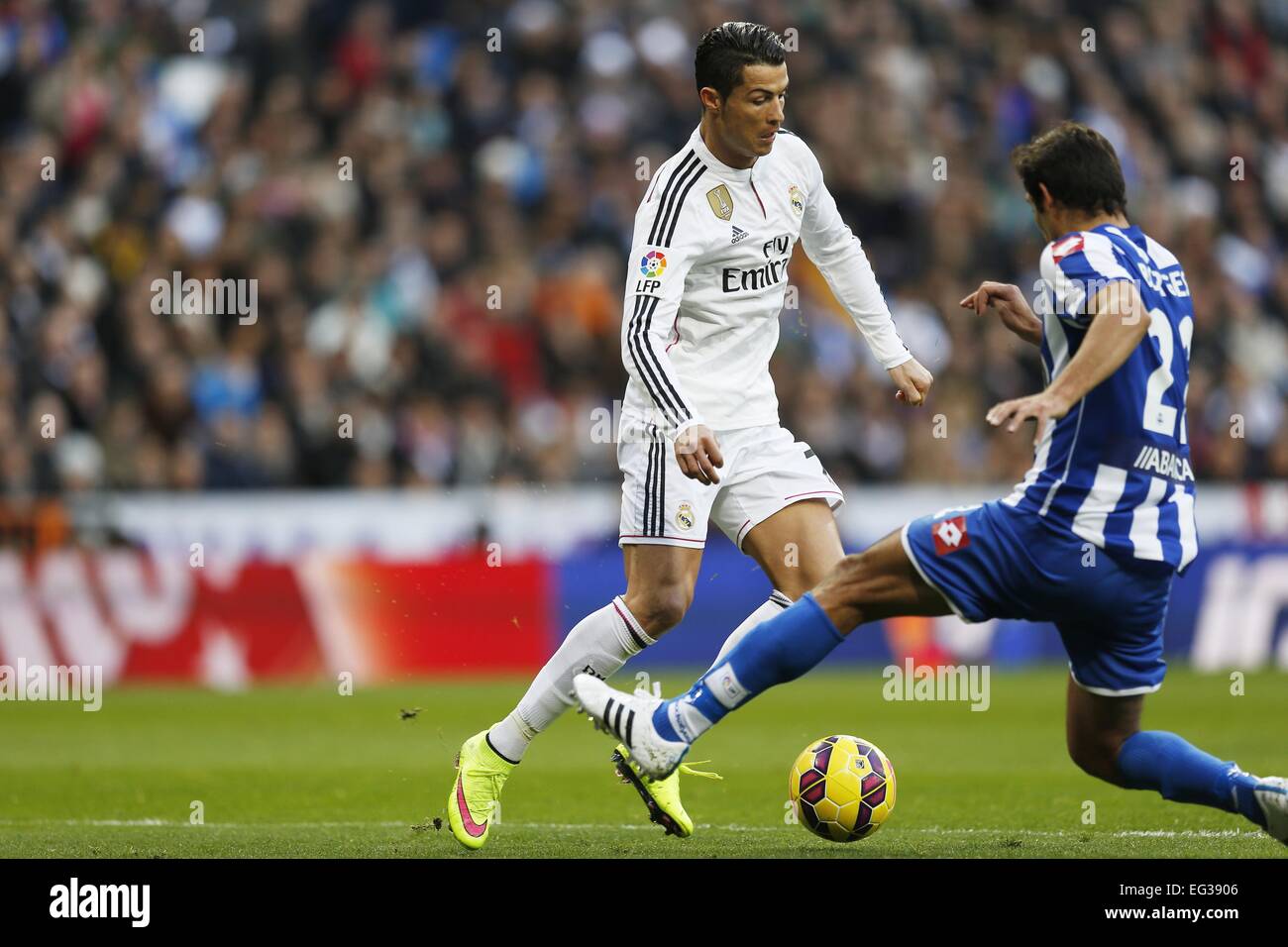 Madrid, Spain. 14th Feb, 2015. Cristiano Ronaldo (Real) Football/Soccer ...