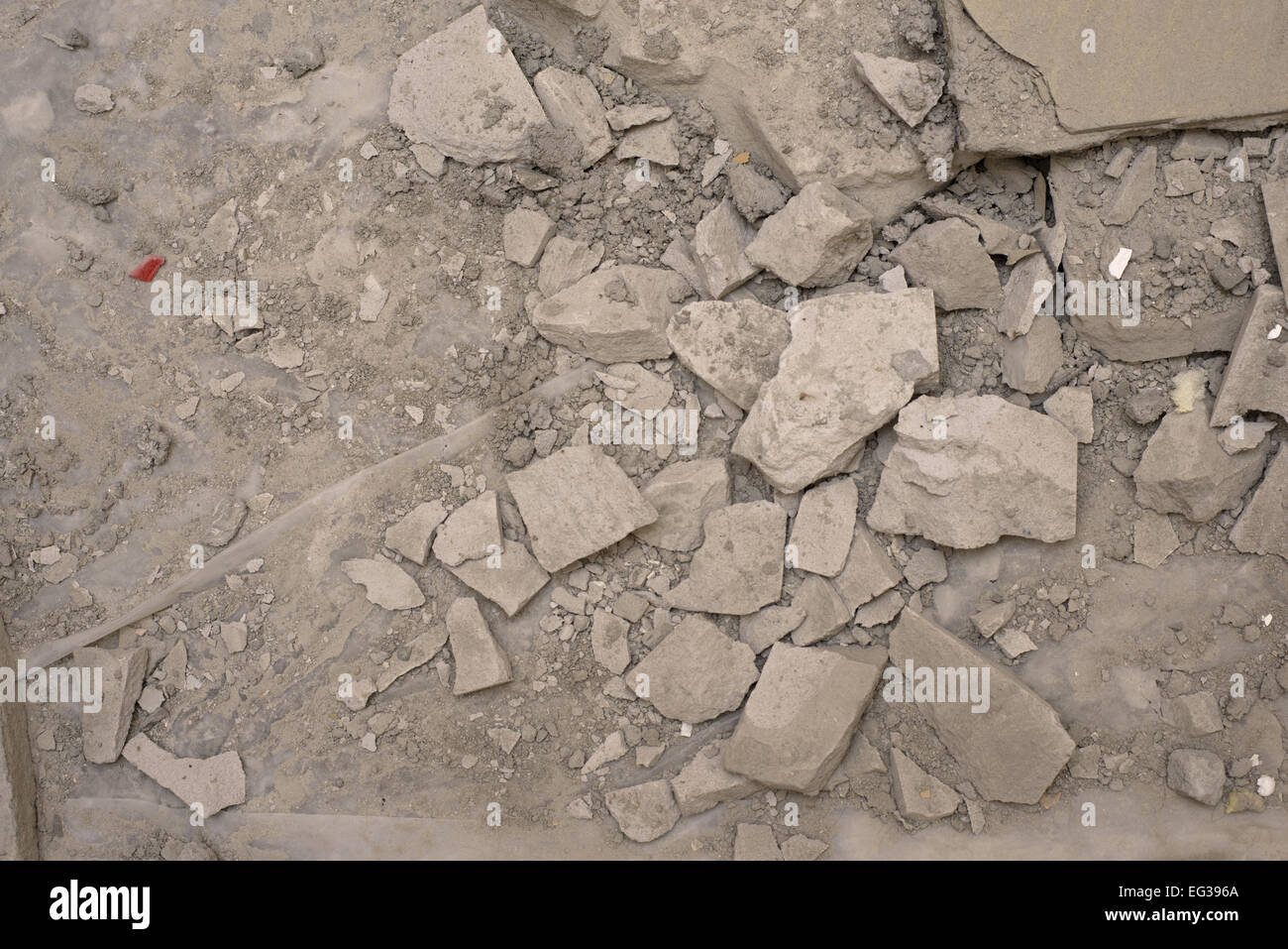 Demolished concrete floor Stock Photo - Alamy