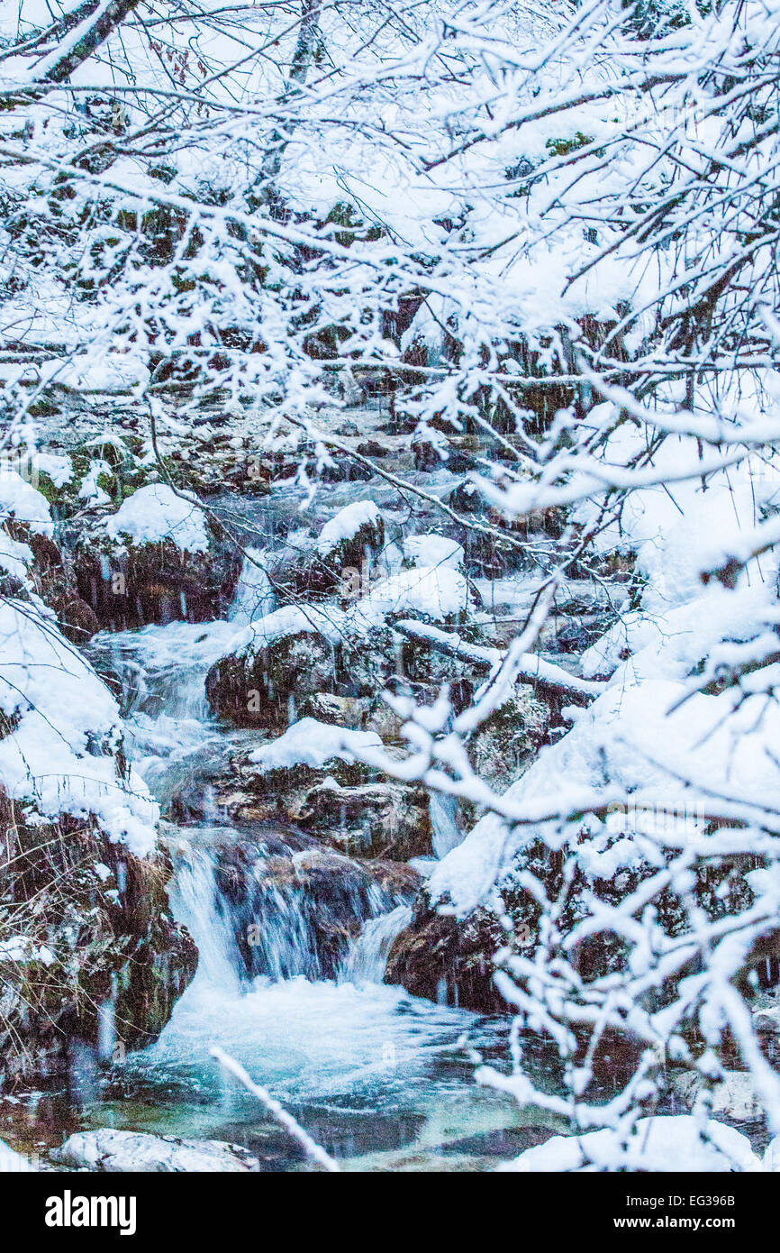 Winter and snow in Abruzzo, Italy Stock Photo - Alamy