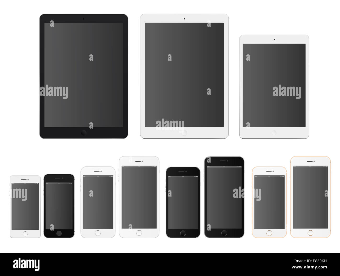 Smartphones and tablets Stock Photo - Alamy