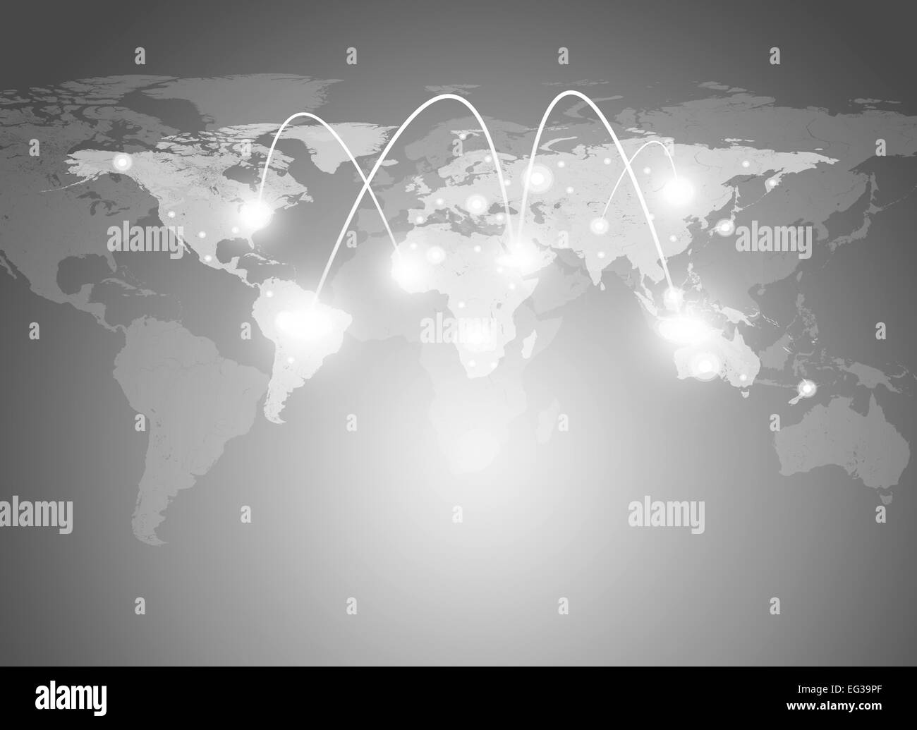 World map lines long hi-res stock photography and images - Alamy