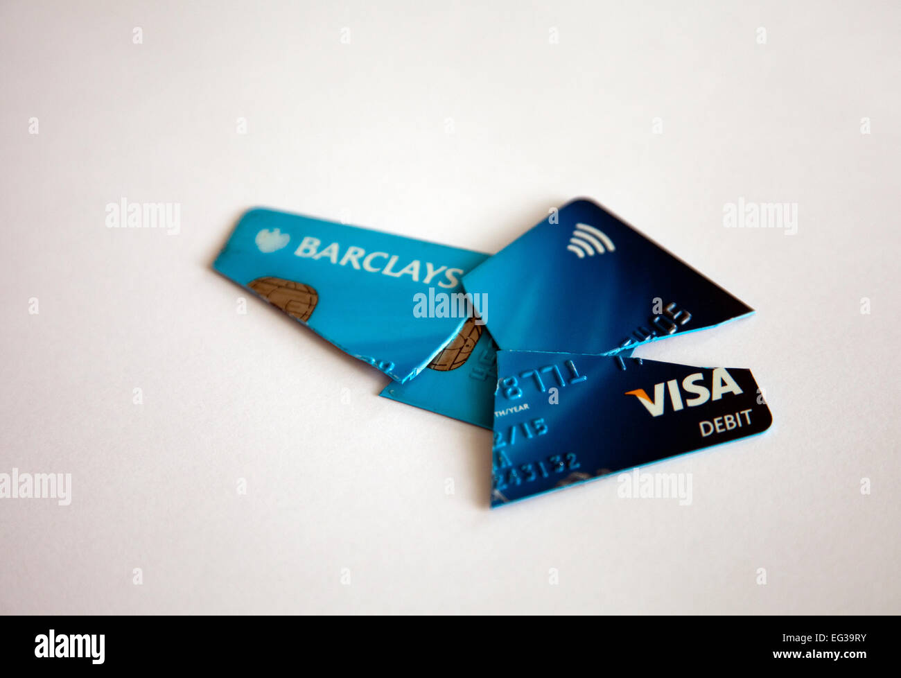 Cut Up Cards Stock Photo - Alamy