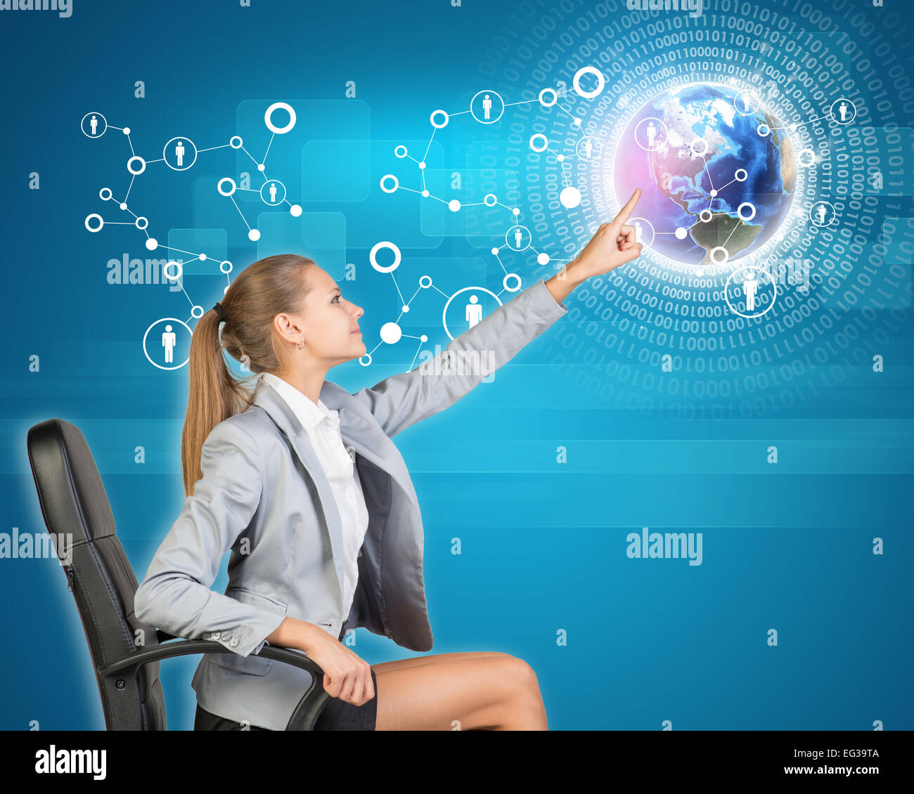 Woman using digit code hi-res stock photography and images - Alamy