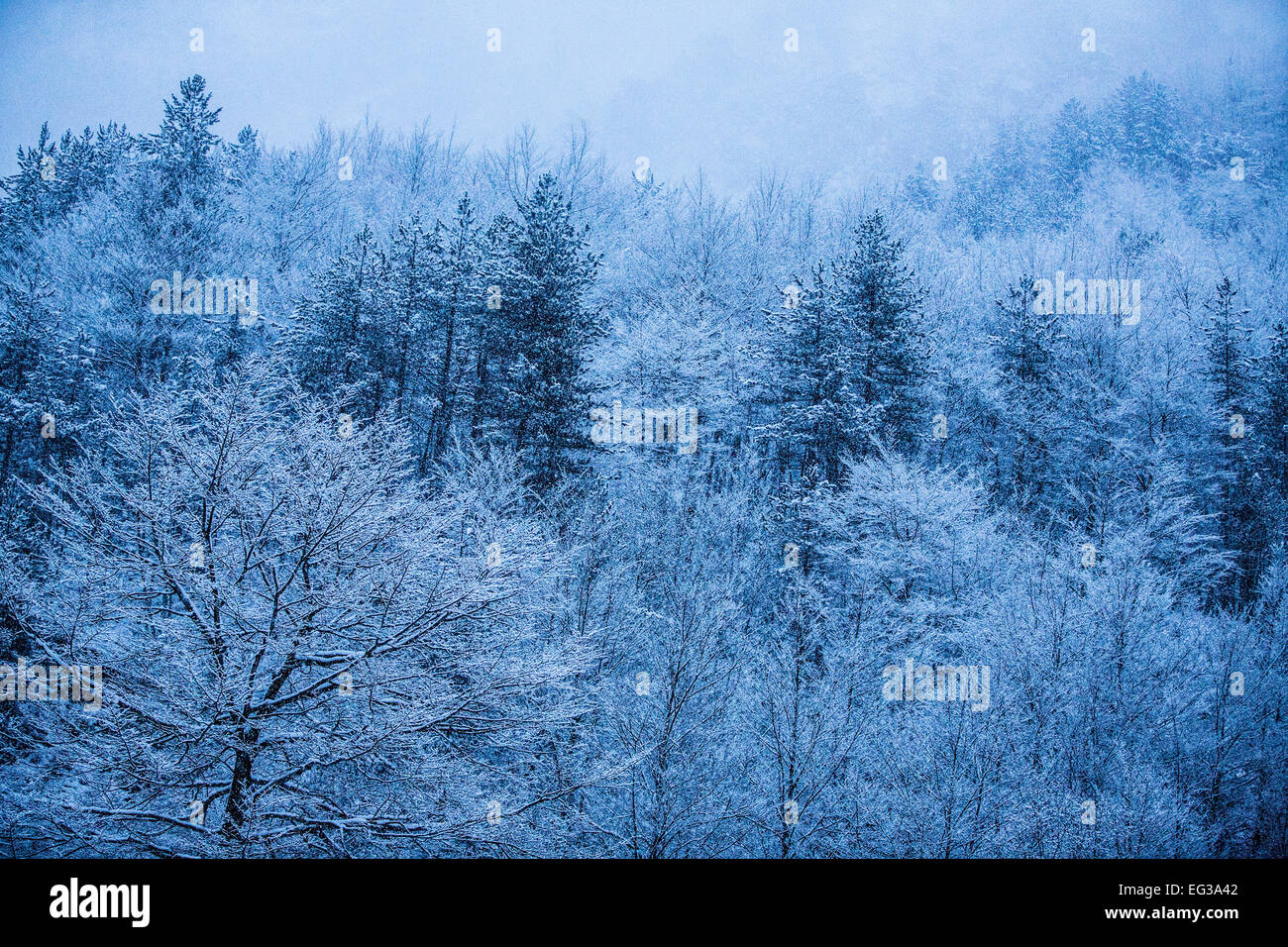 Winter and snow in Abruzzo, Italy Stock Photo - Alamy