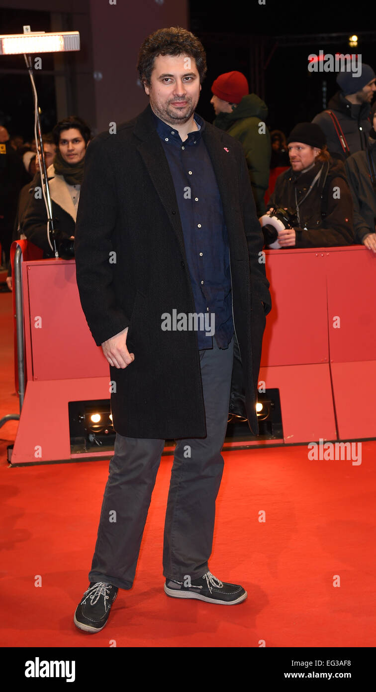 Berlin, Germany. 14th Feb, 2015. Romanian director Radu Jude arrives ...
