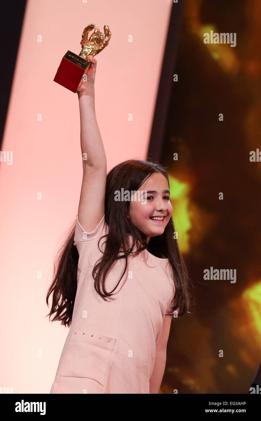 Berlin, Germany. 14th Feb, 2015. The niece of Jafar Panahi, Hana Saeidi ...