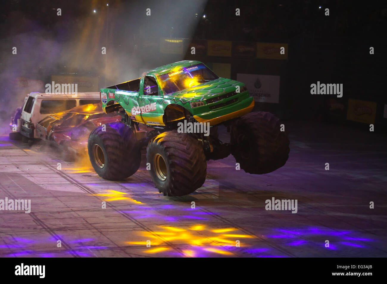 ISTANBUL, TURKEY - FEBRUARY 01, 2015: Monster Truck Extreme Revisited ...
