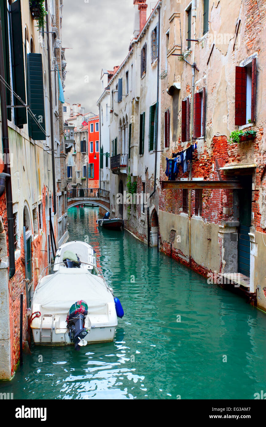 Venice italy boat motorboat hi-res stock photography and images - Alamy