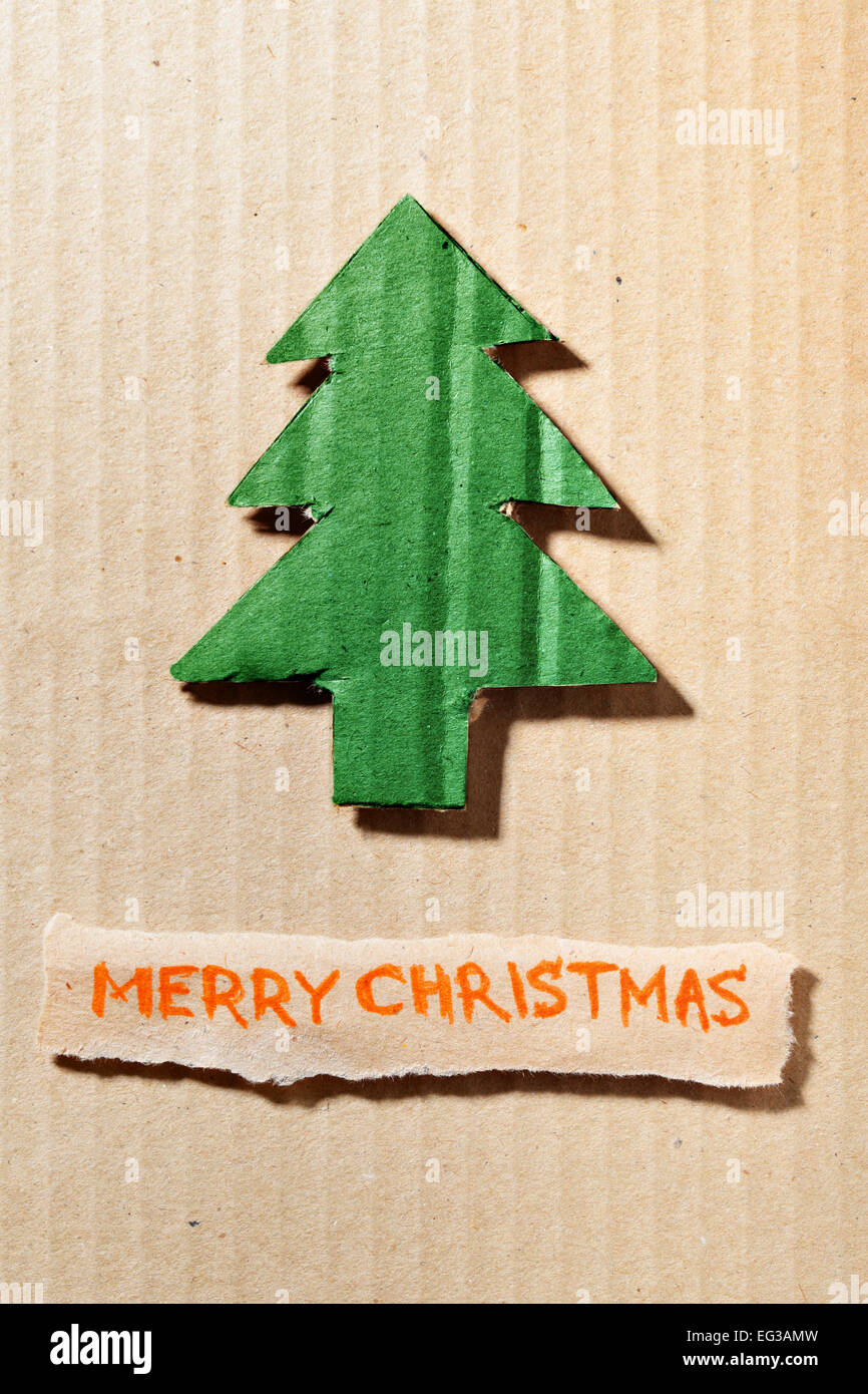 Christmas tree brown paper hi-res stock photography and images - Alamy