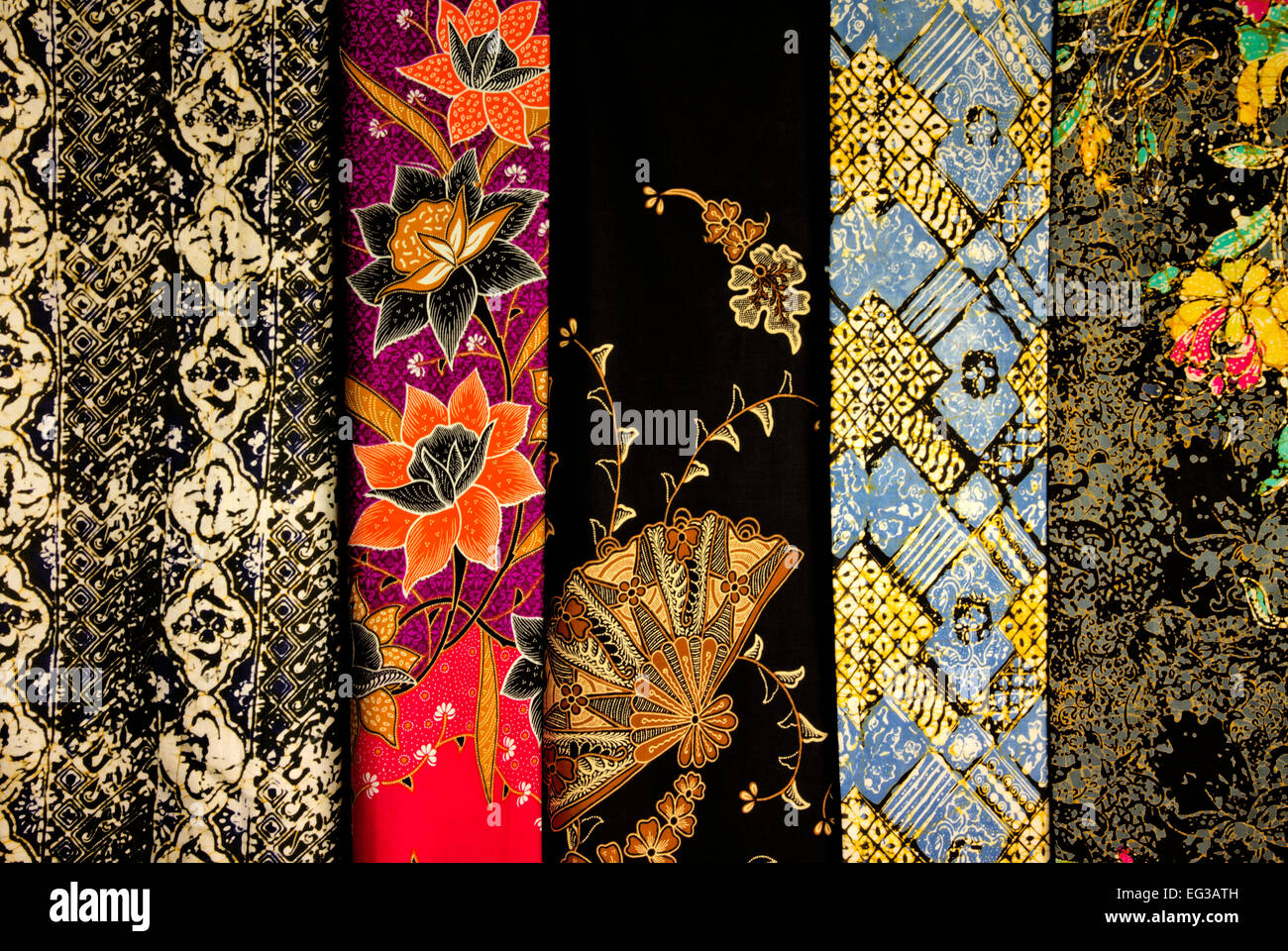 Sarong material and batik collection Stock Photo - Alamy